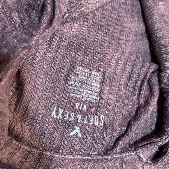 American Eagle Outfitters | Tops | Purple Ribbed Tie Dye Cropped Tank ...